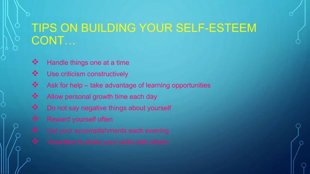 Presentation self esteem | PPTX