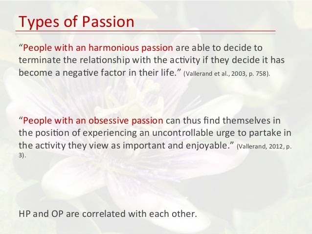 Two sides of the same coin: Are the Dual Types of Passion Types in th…