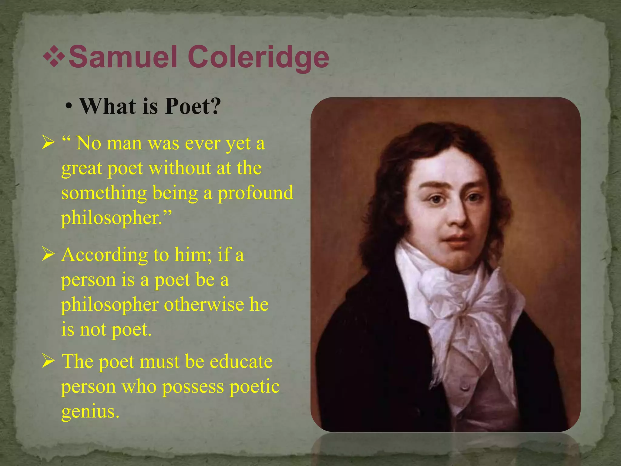 Wordsworth and Coleridge : Their Poetic creed | PPTX