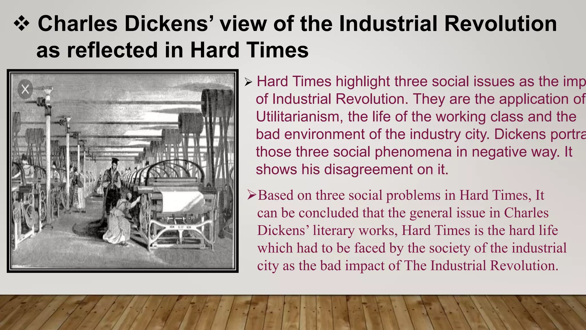 Charles Dickens’ view of the Industrial Revolution as Reflected in Hard ...