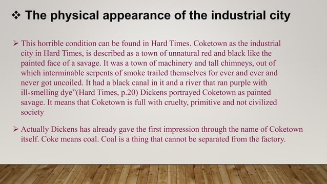 Charles Dickens’ view of the Industrial Revolution as Reflected in Hard ...