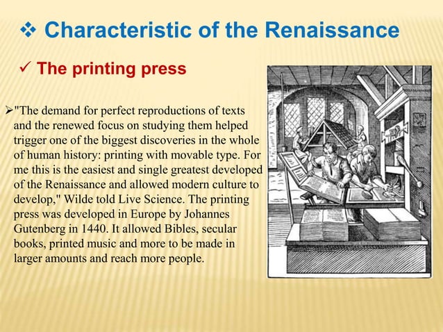 The Renaissance : The ‘Rebirth’- of Science & Culture. | PPTX ...