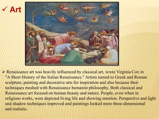 The Renaissance : The ‘Rebirth’- of Science & Culture. | PPTX