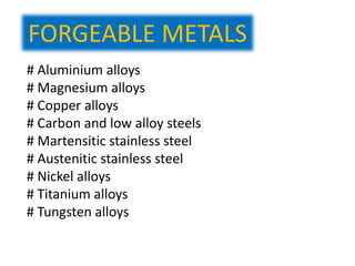 FORGE WELDING | PPTX