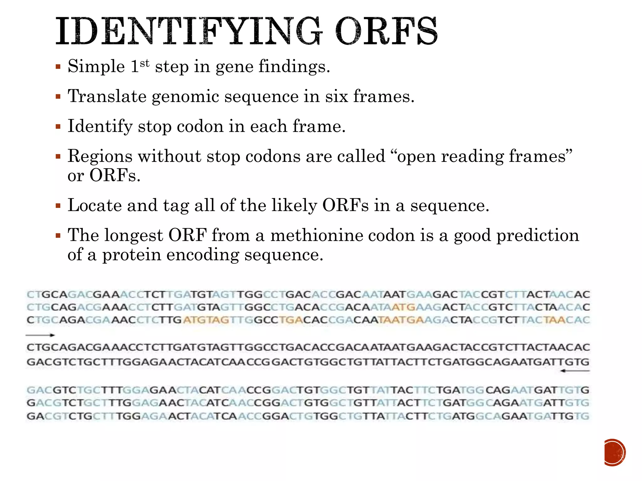 prediction methods for ORF | PPTX