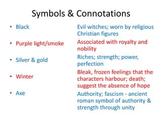Semiotics of Snow White & The Huntsman | PPT