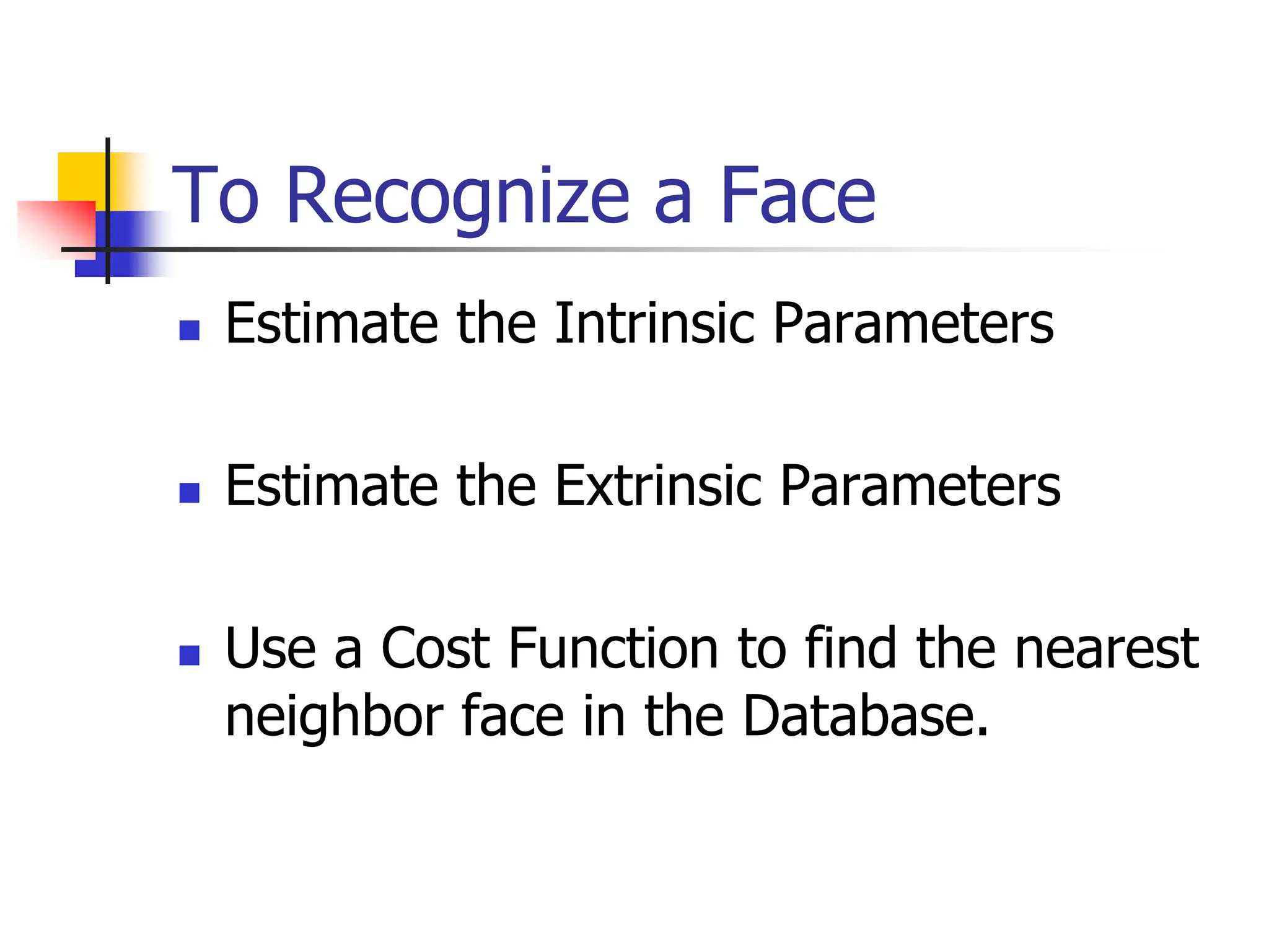 Presentation on Face Recognition Based on 3D Shape Estimation | PPT