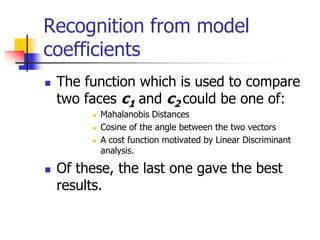 Presentation on Face Recognition Based on 3D Shape Estimation | PPT