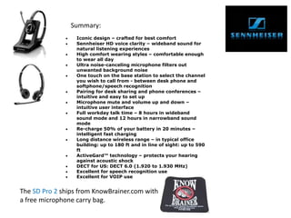 Sennheiser SD Pro 2 | PPTX