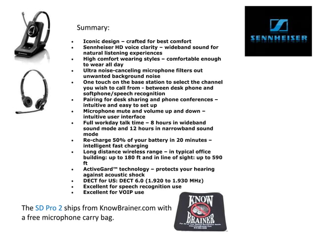 Sennheiser SD Pro 2 | PPTX | Digital Audio | Computer Software and ...