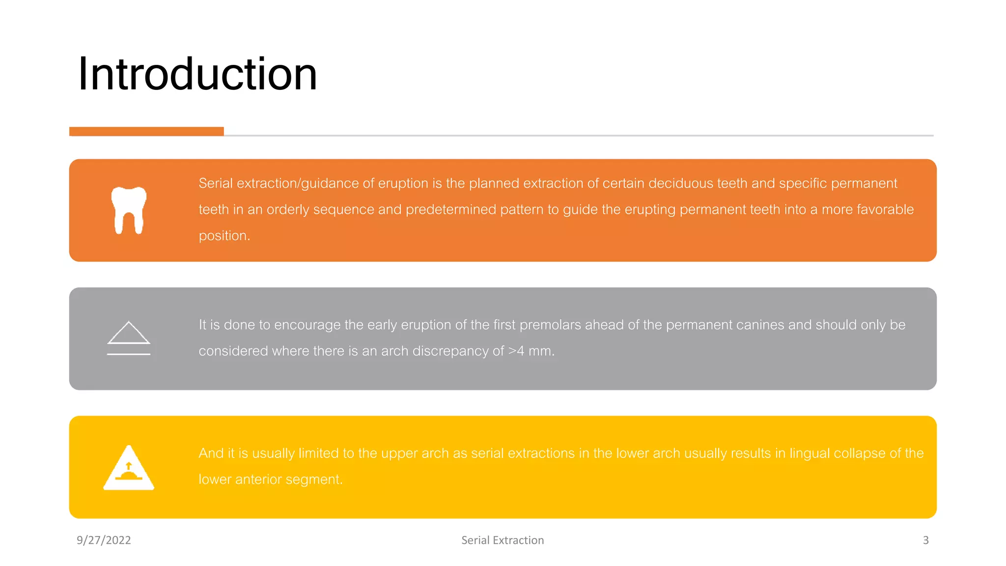 Serial extraction.pptx | Dental Health | Diseases and Conditions