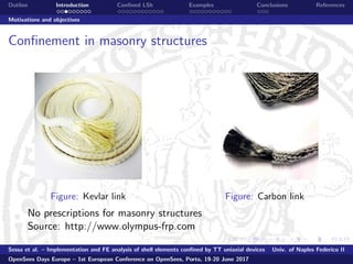 Implementation and finite-element analysis of shell elements confined by through-the-thickness ...