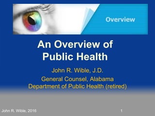 Public Health Overview | PPT