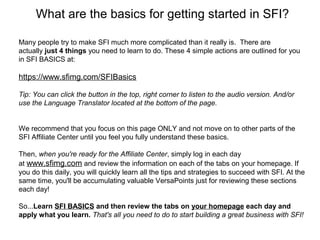SFI-guide to make money | PPT