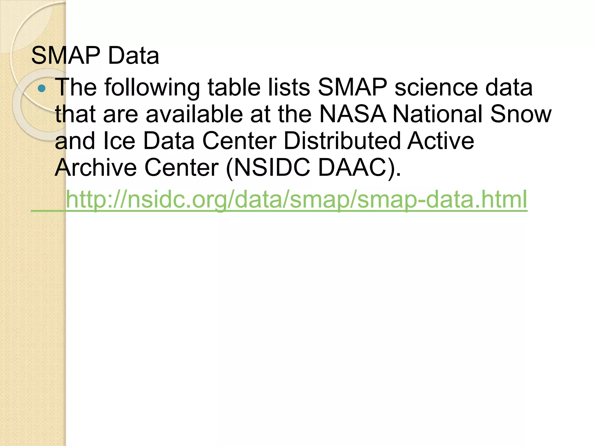 Presentations for smap data analysis v1 | PPTX