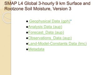Presentations for smap data analysis v1 | PPTX