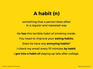 'Used to' and 'be used to' - talking about habits in English | PDF
