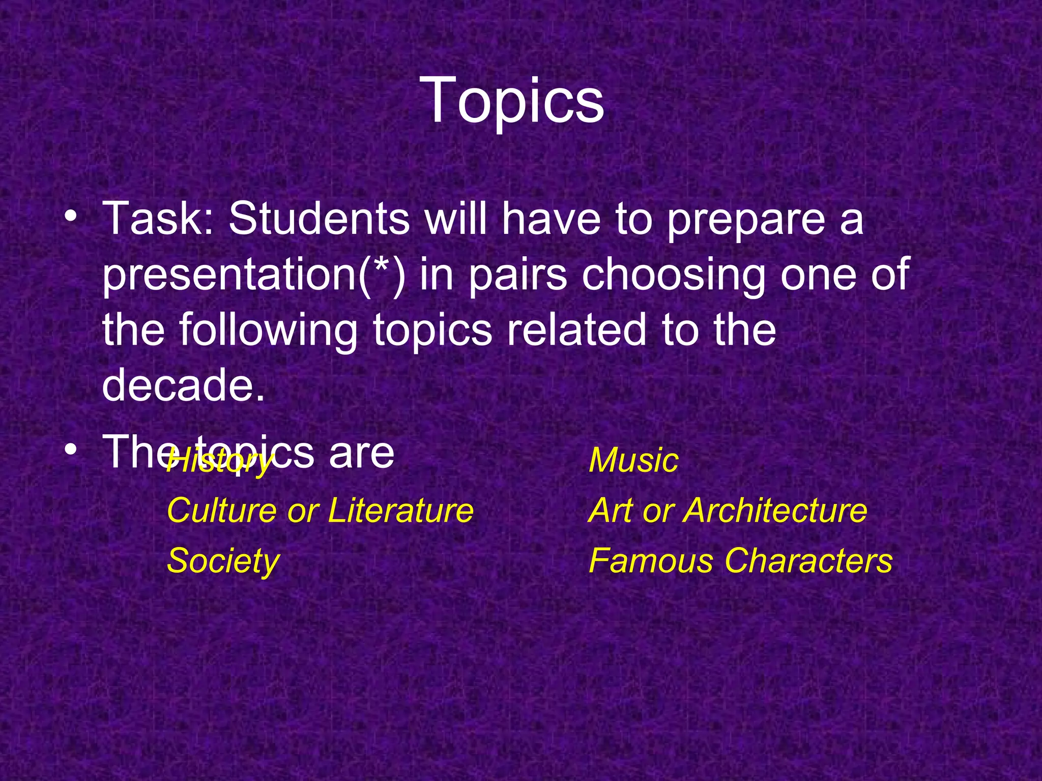 Presentations’ Framework 12 Elective | PPT