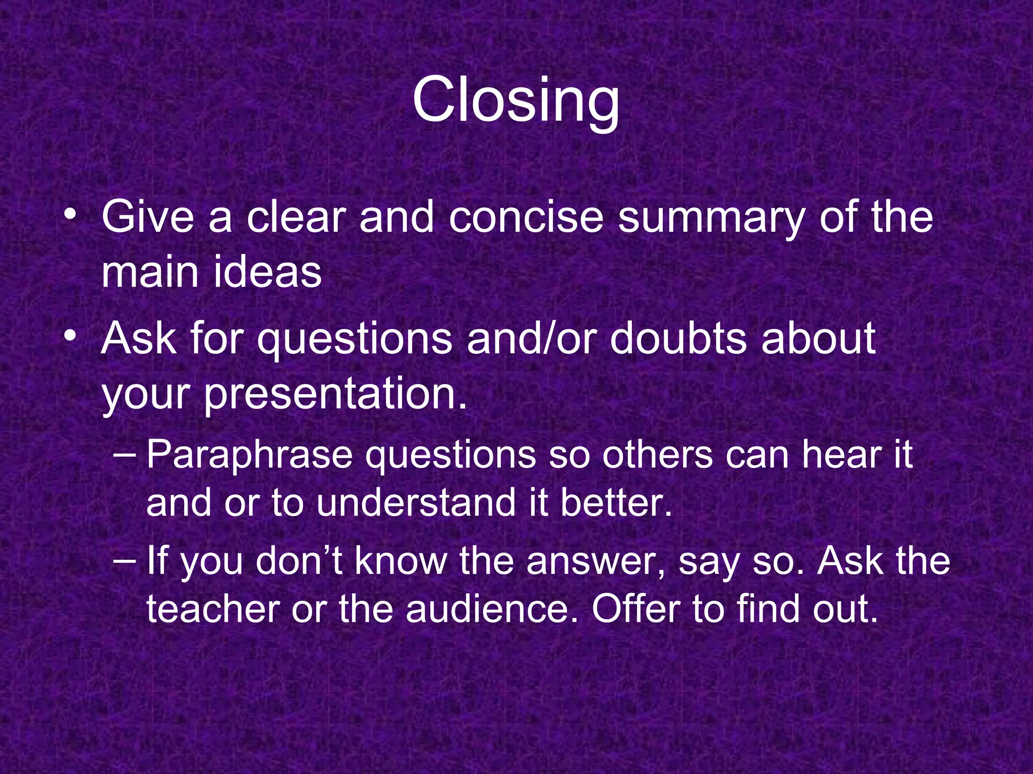 Presentations’ Framework 12 Elective | PPT