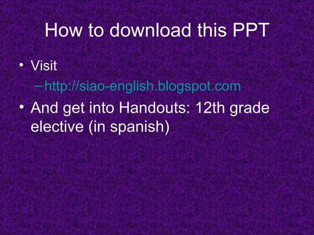 Presentations’ Framework 12 Elective | PPT