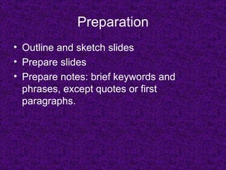 Presentations’ Framework 12 Elective | PPT