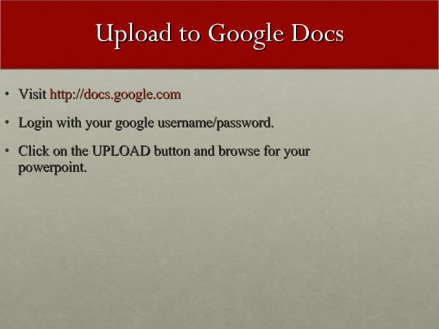 Presentations Google Docs | PPT