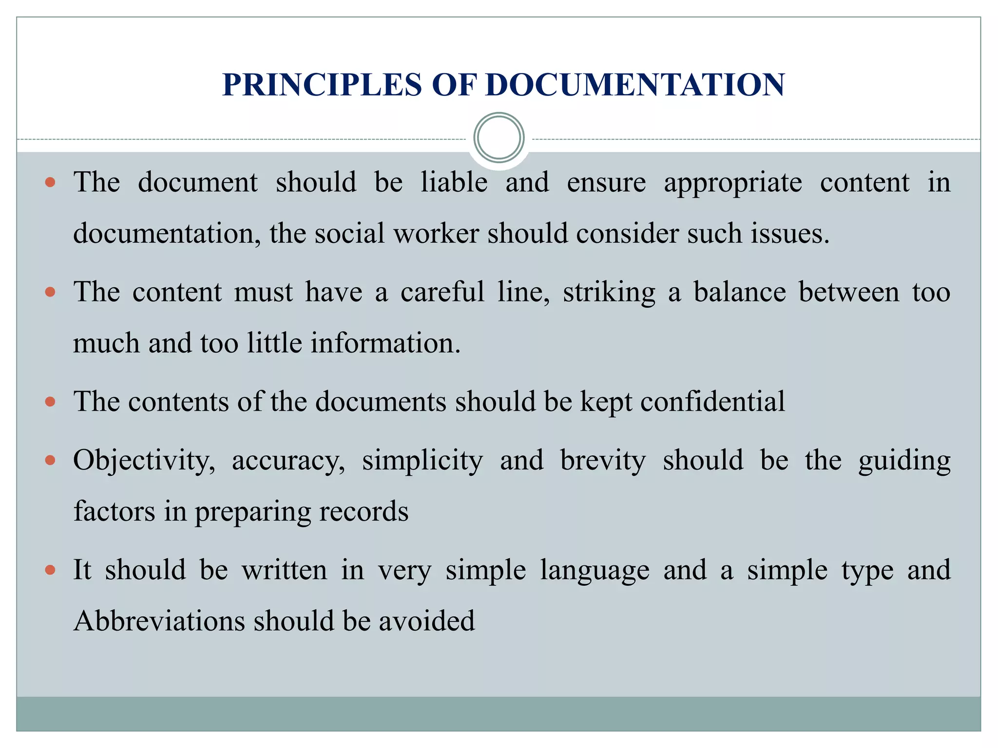 Importance Of Documentation Skills In Social Work | PPTX