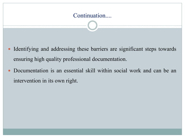 Importance Of Documentation Skills In Social Work | PPTX