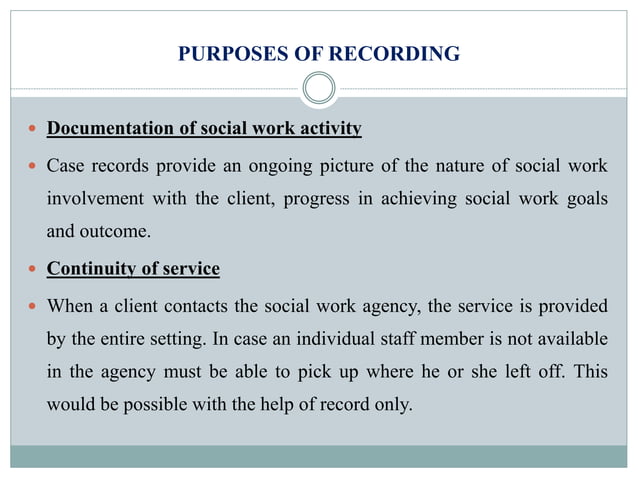 Importance Of Documentation Skills In Social Work | PPTX
