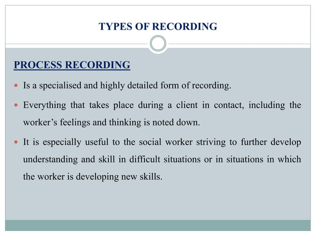 Importance Of Documentation Skills In Social Work | PPTX