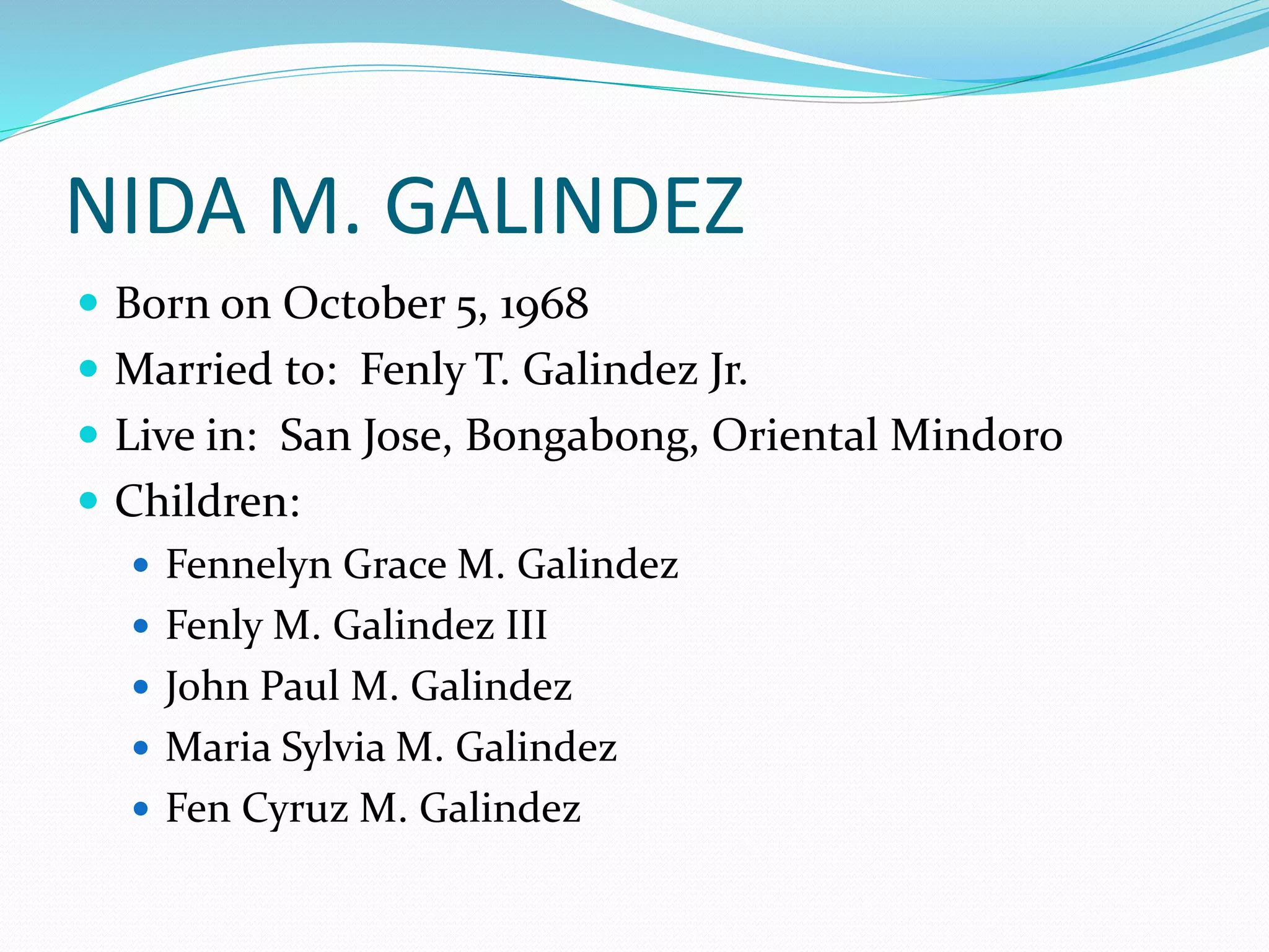 Nida M. Galindez Presentation | PPT