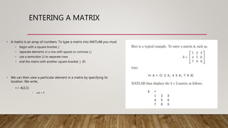 Introduction to programming in MATLAB | PPTX | Programming Languages | Computing