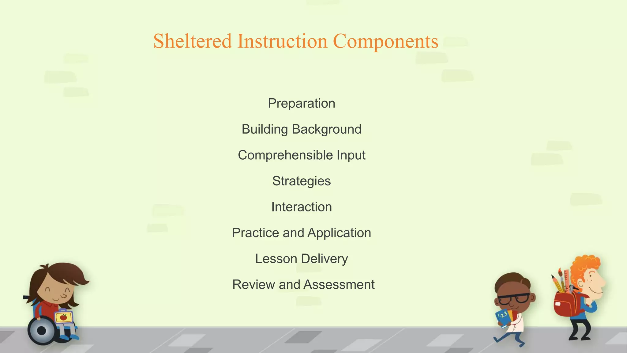 Presentation sheltered instruction technology integration plan | PPTX