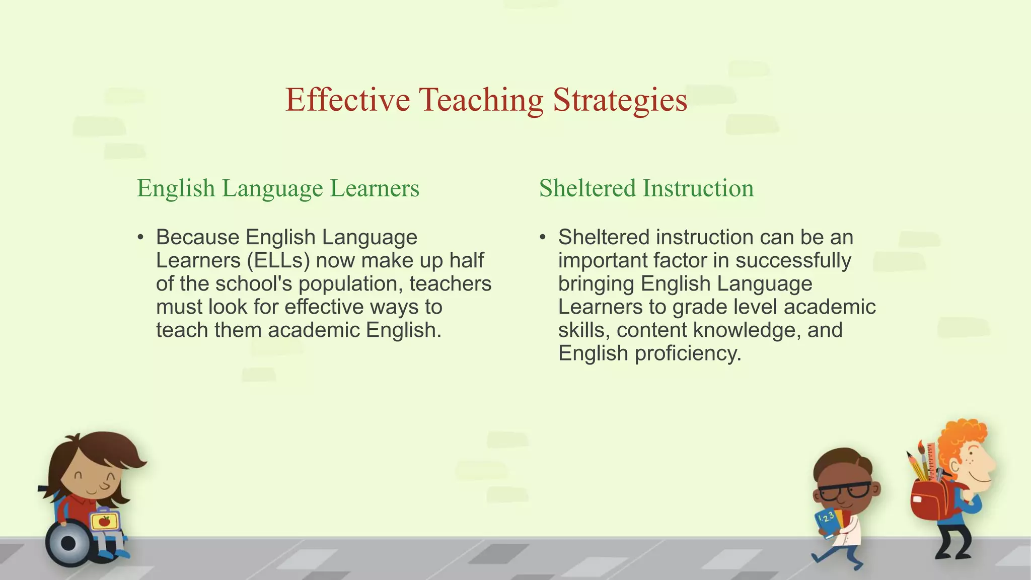 Presentation sheltered instruction technology integration plan | PPTX