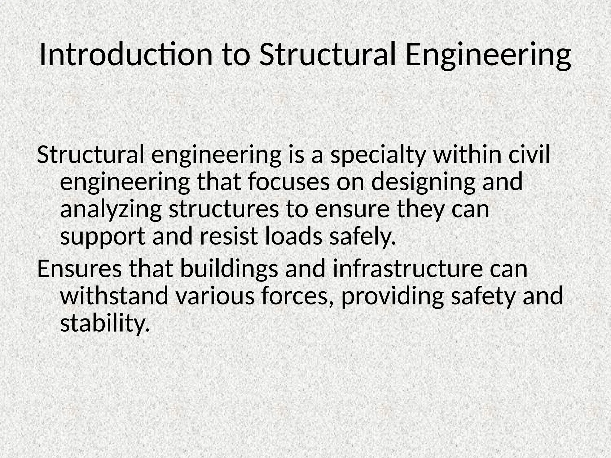 Presentation on Structural Engineering ( Civil) | PPTX