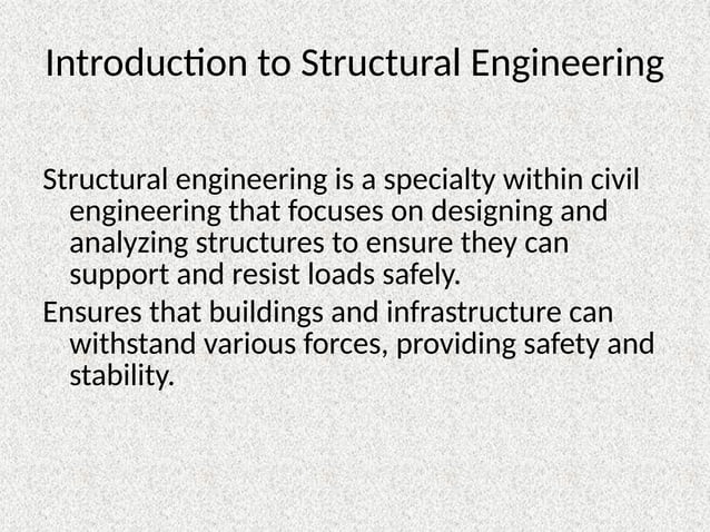 Presentation on Structural Engineering ( Civil) | PPTX | Civil Engineering Industry | Industries