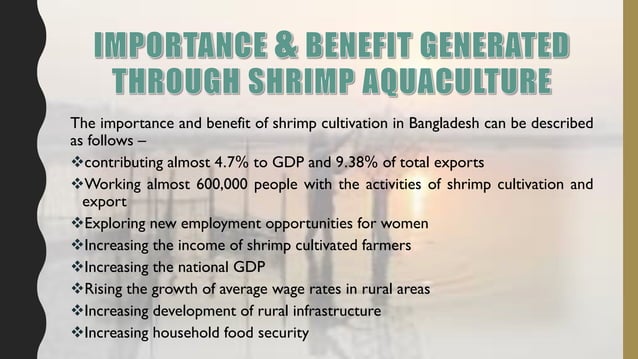 Pattern and Projection of Shrimp Trade in Bangladesh | PPT