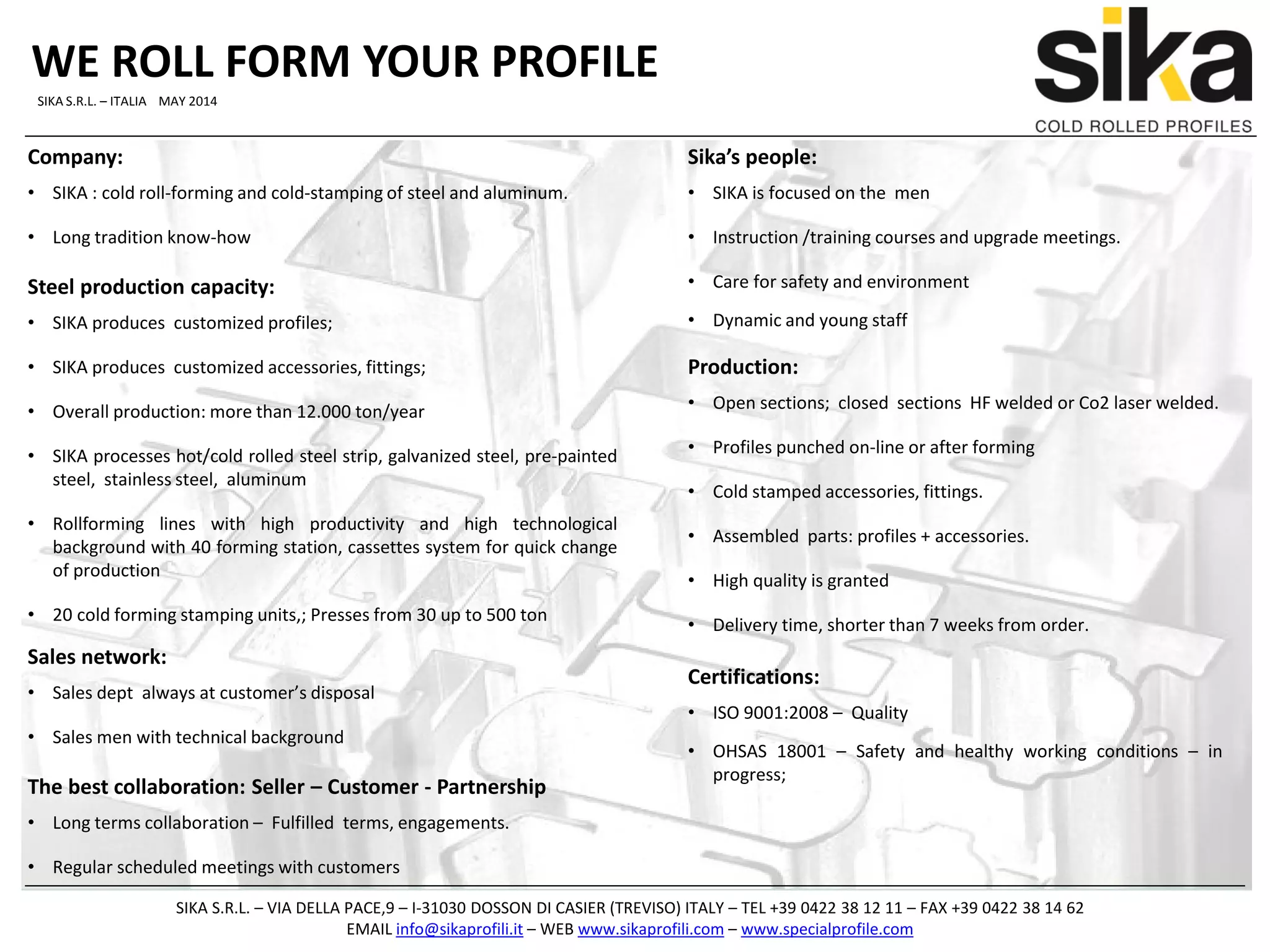 Presentation sika profili | PDF