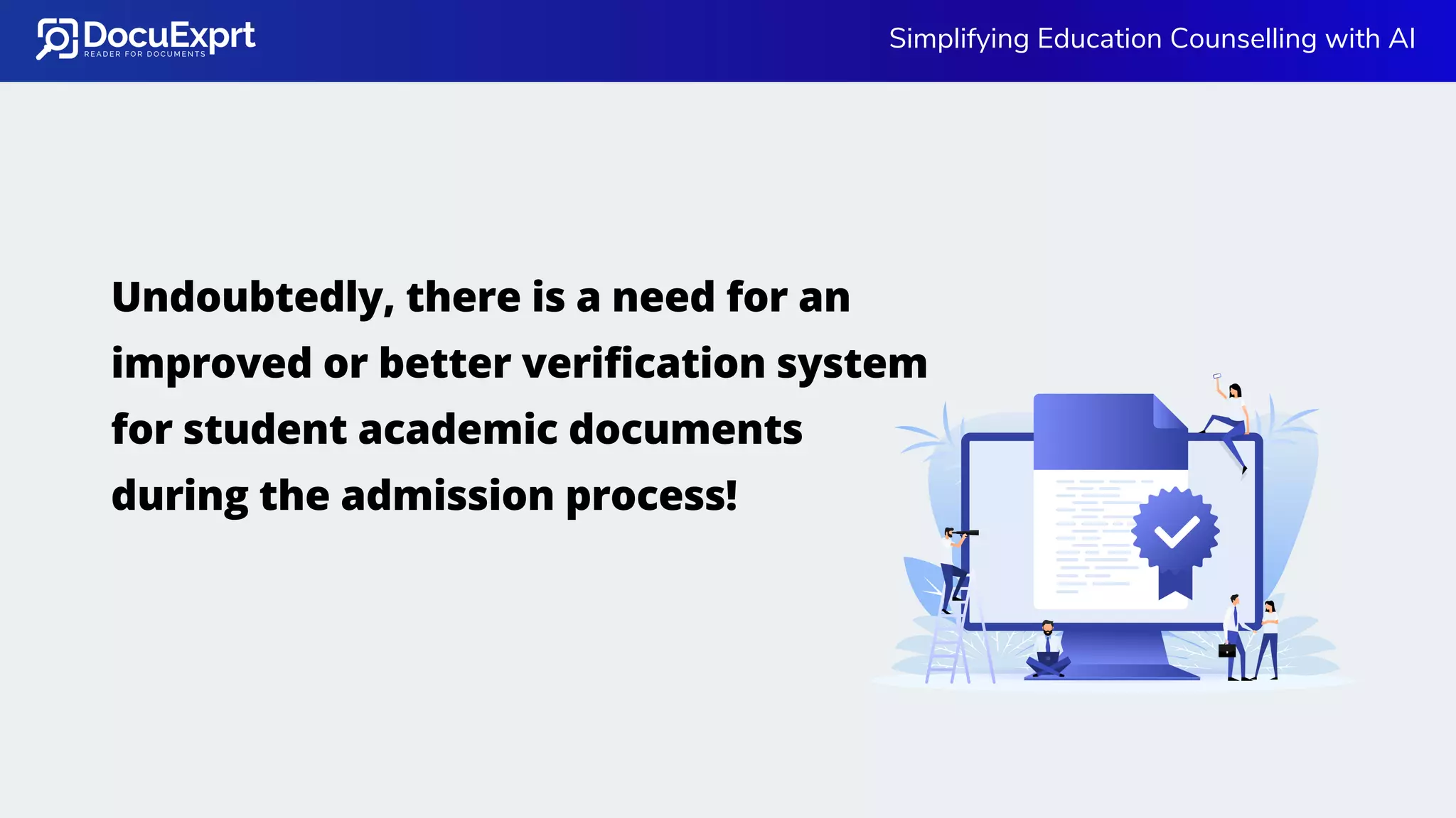 Simplifying Education Counselling With AI-Document Verification | PPT