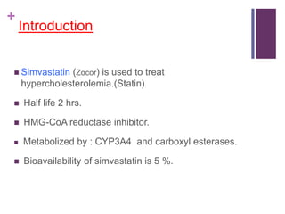 Presentation simvastatin | PPTX