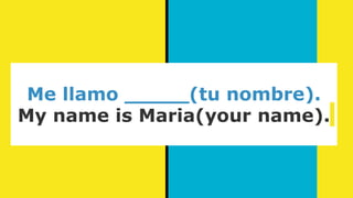 Presentations in spanish | PPT