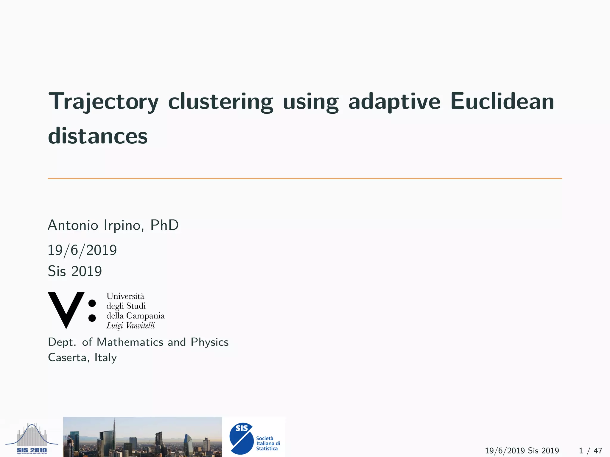 Trajectory Clustering Using Adaptive Euclidean Distances Ppt 6647