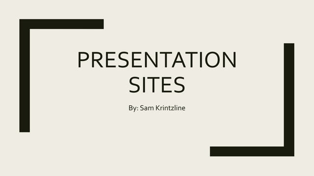 Presentation sites | PPT