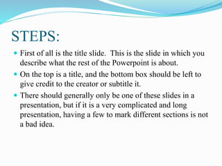 Presentation skill on my point of view | PPT