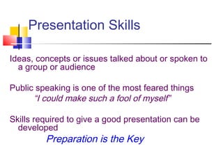 Presentation skill | PPT