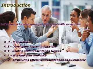 Presentation skills tools and technique | PPT
