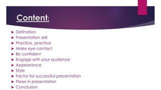 presentation skill (1).pdf Ali Hassan PPt | PDF