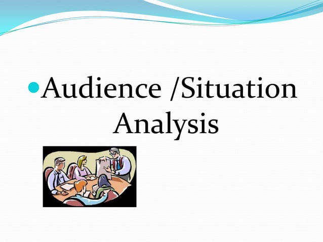 audience/situation analysis | PPTX