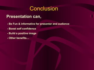 Presentation skills | PPT | Hobbies & Interests