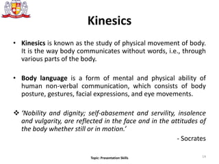 Effective Presentation skills | PPT